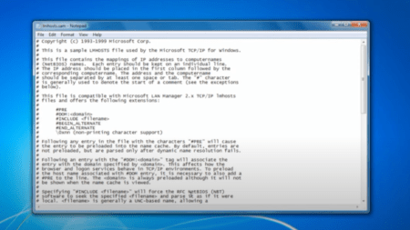 How to edit Windows lmhosts file - Jake Ludington